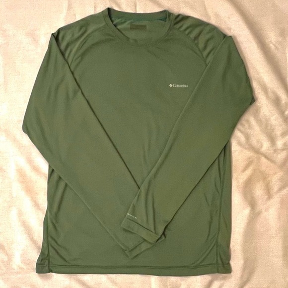 Columbia | Shirts | Mens Columbia Omni Wick Long Sleeve Green Large ...